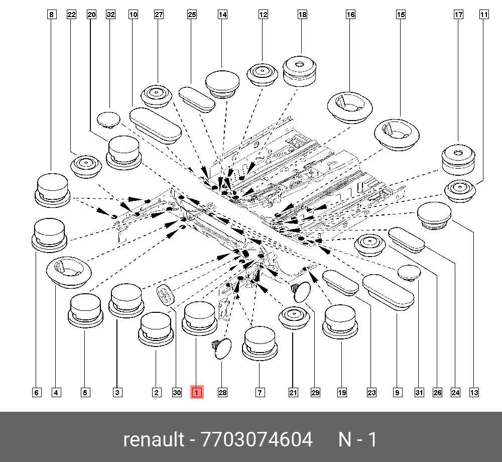 RENAULT 7703074604 7703074604
