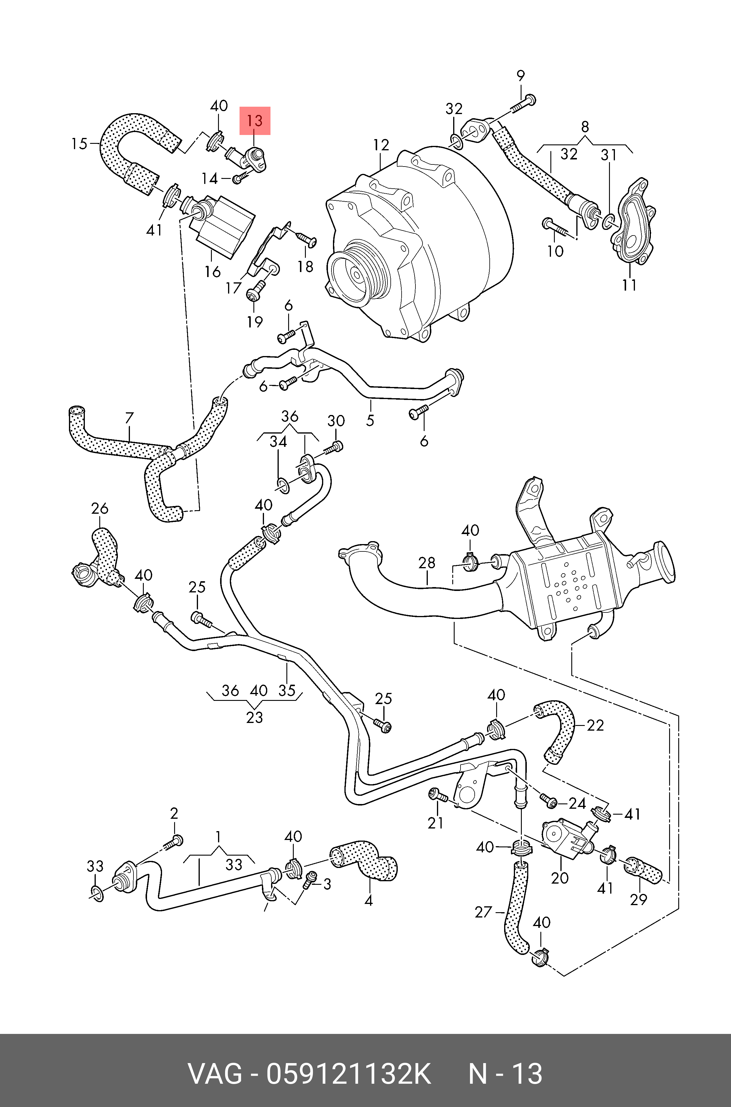 VOLKSWAGEN 059121132K 059121132K
