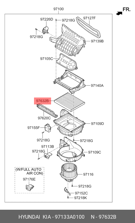 HYUNDAI 97133-A0100 97133-2H001,08790-2H000A,97133-2H001
