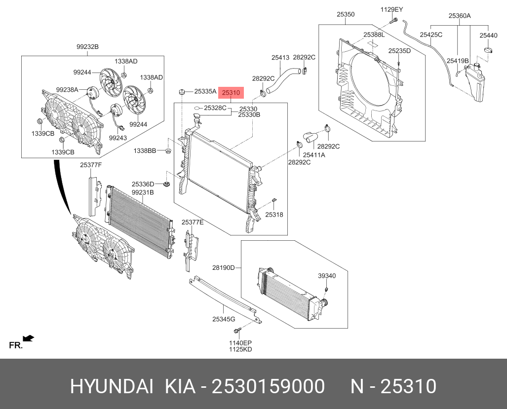 Hyundai / KIA 2530159000 2530159000