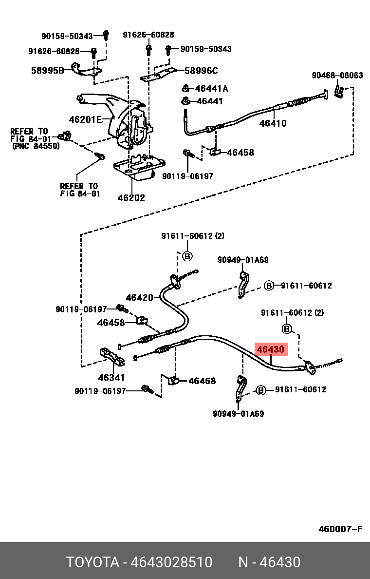 TOYOTA 46430-28510 46430-28510