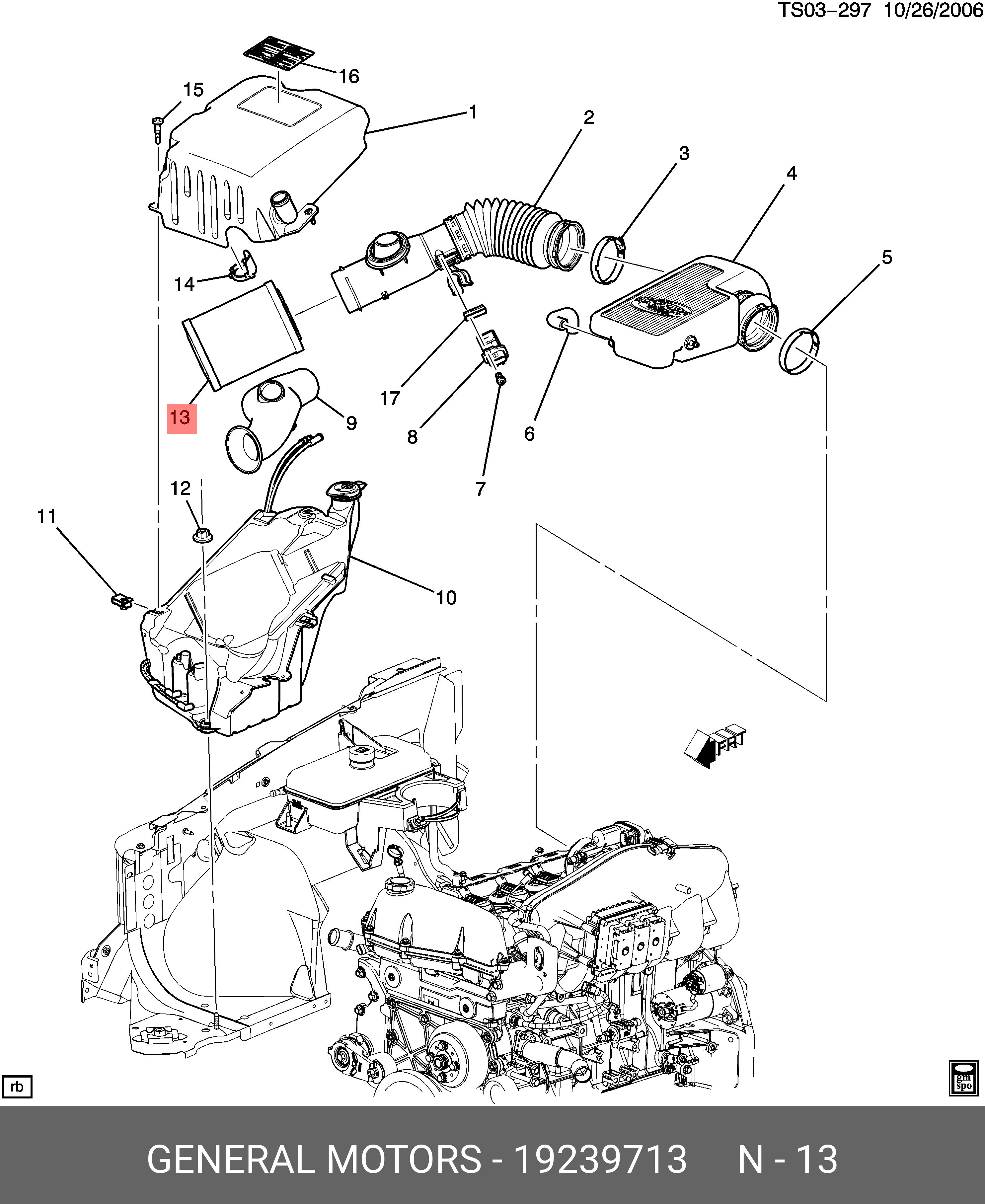 GM 19239713 15036141,19239713,8-15036-141-0