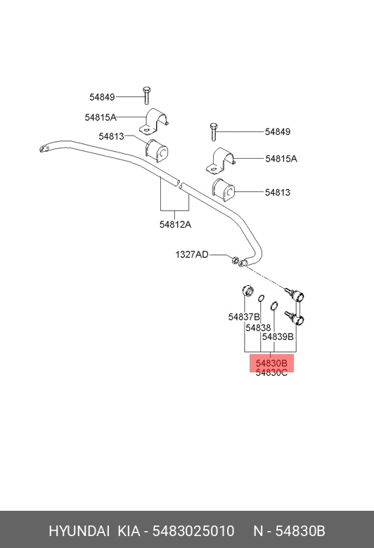 HYUNDAI / KIA 54830-25010 54830-25010,54830-17010