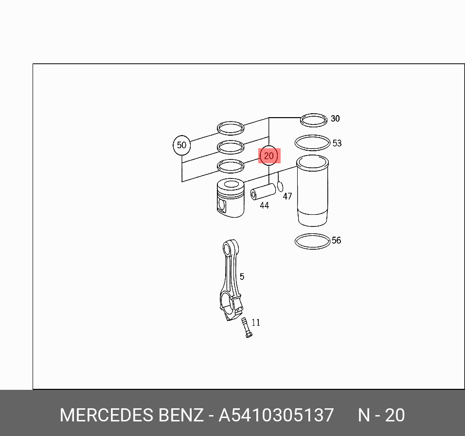 Daimler AG A5410305137 A5410305137