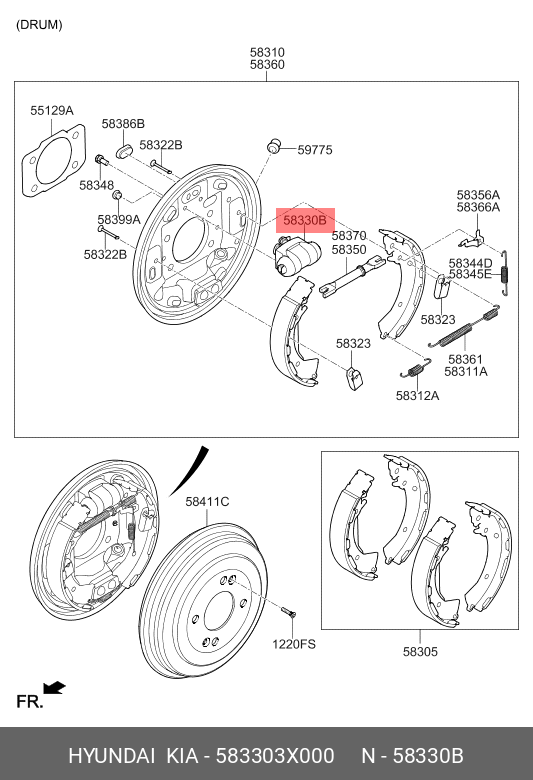 Hyundai / KIA 583303X000 583303X000
