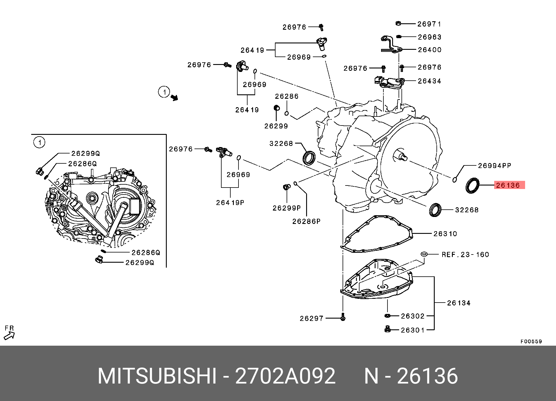 MITSUBISHI 2702A092 2702A092