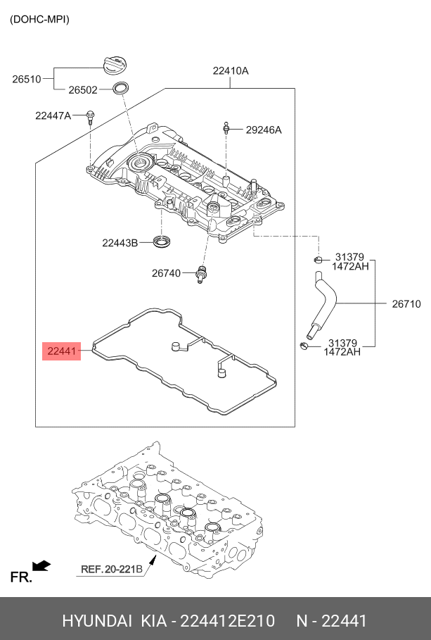 Hyundai / KIA 224412E210 224412E210