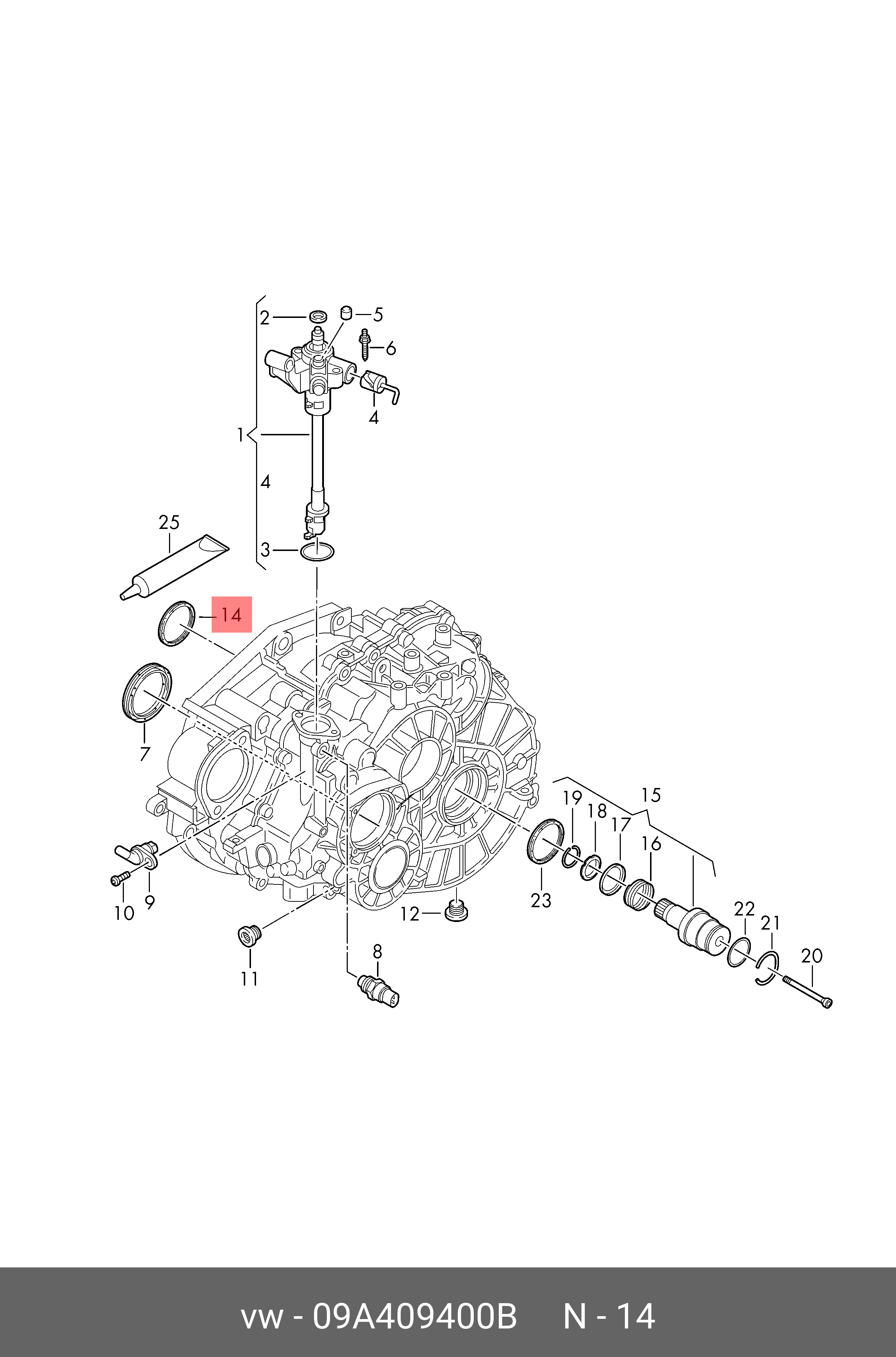 VOLKSWAGEN 09A409400B 09A409400B