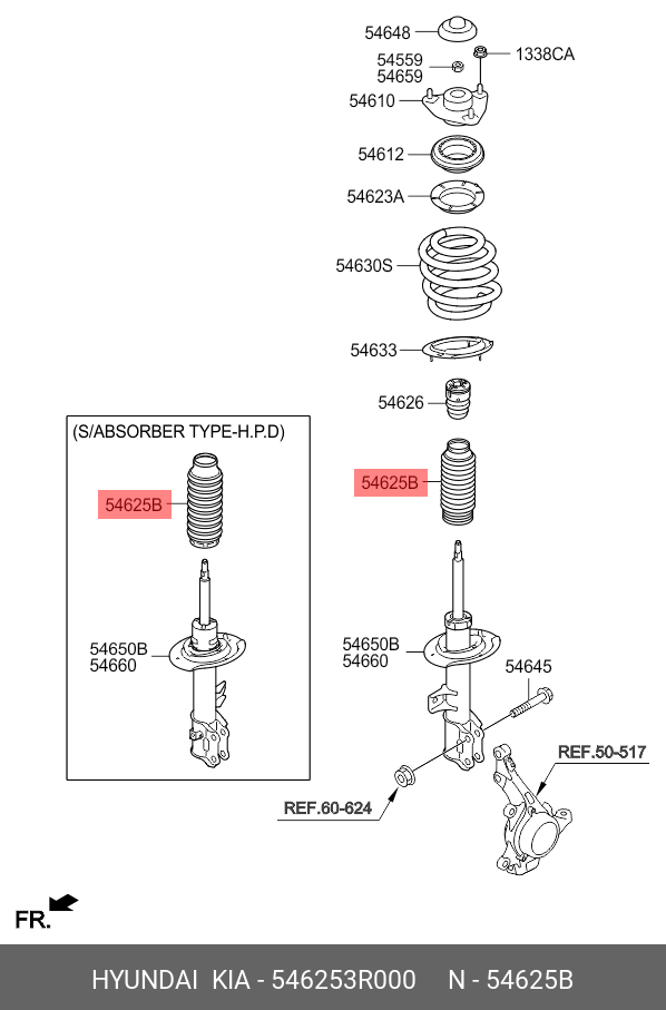 HYUNDAI 54625-3R000 54625-2T000,54625-2T000
