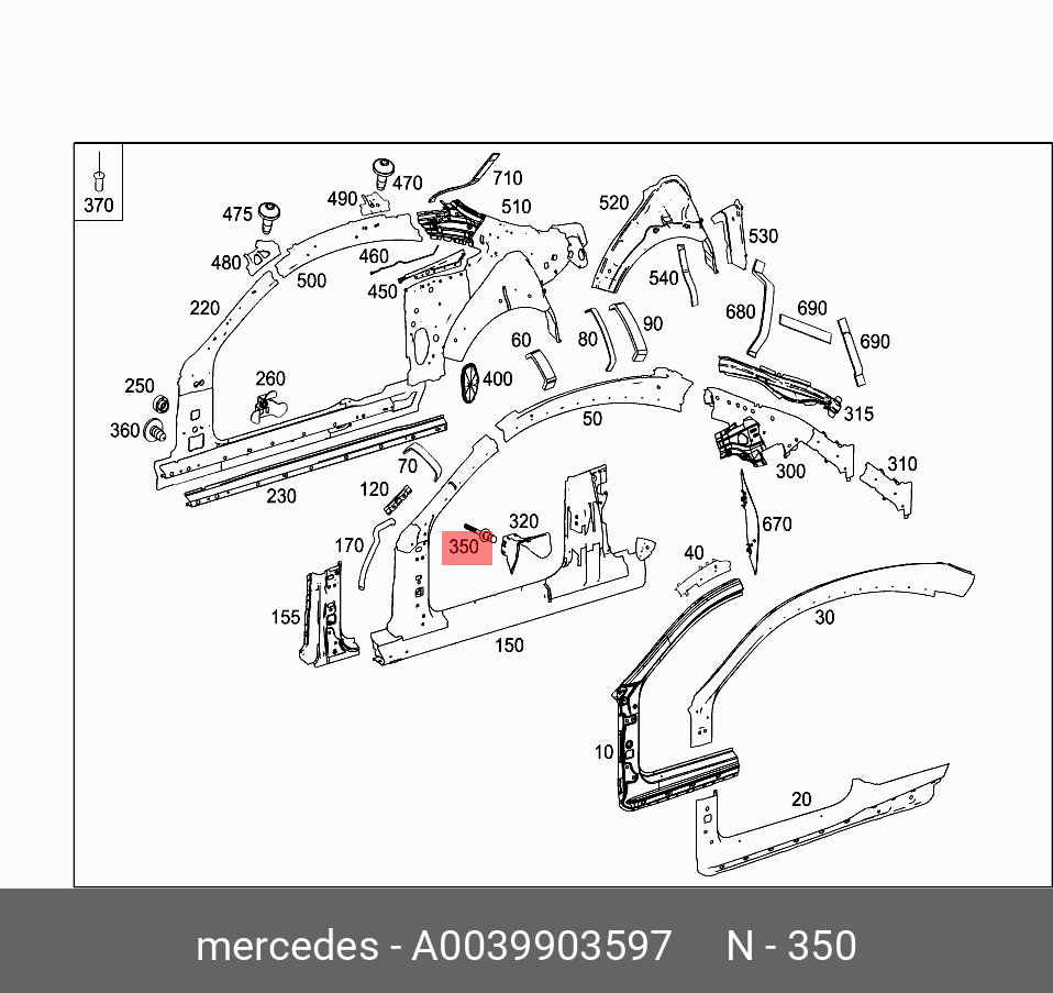 Daimler AG A0039903597 A0039903597