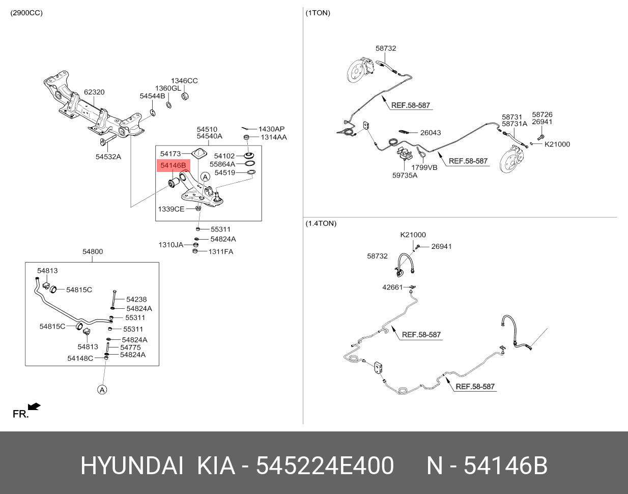 KIA 54522-4E400 0K63B-34-820,54522-4E400,54522-4E400