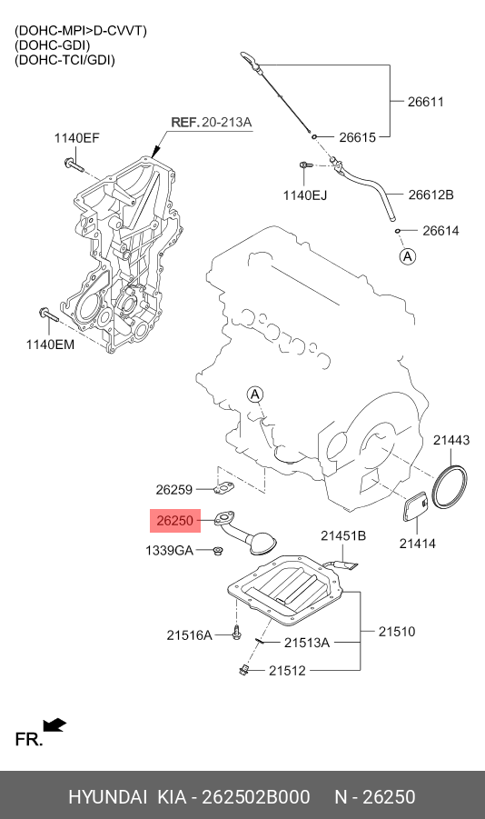Hyundai / KIA 262502B000 262502B000