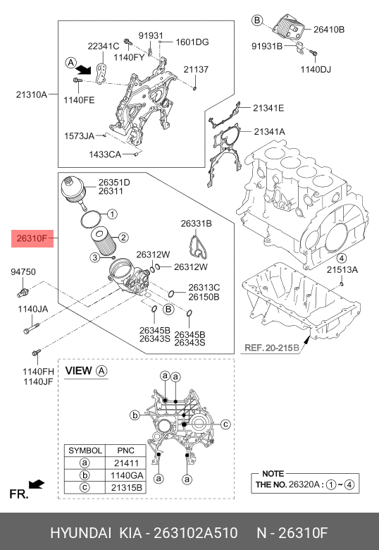 Hyundai / KIA 263102A510 263102A510
