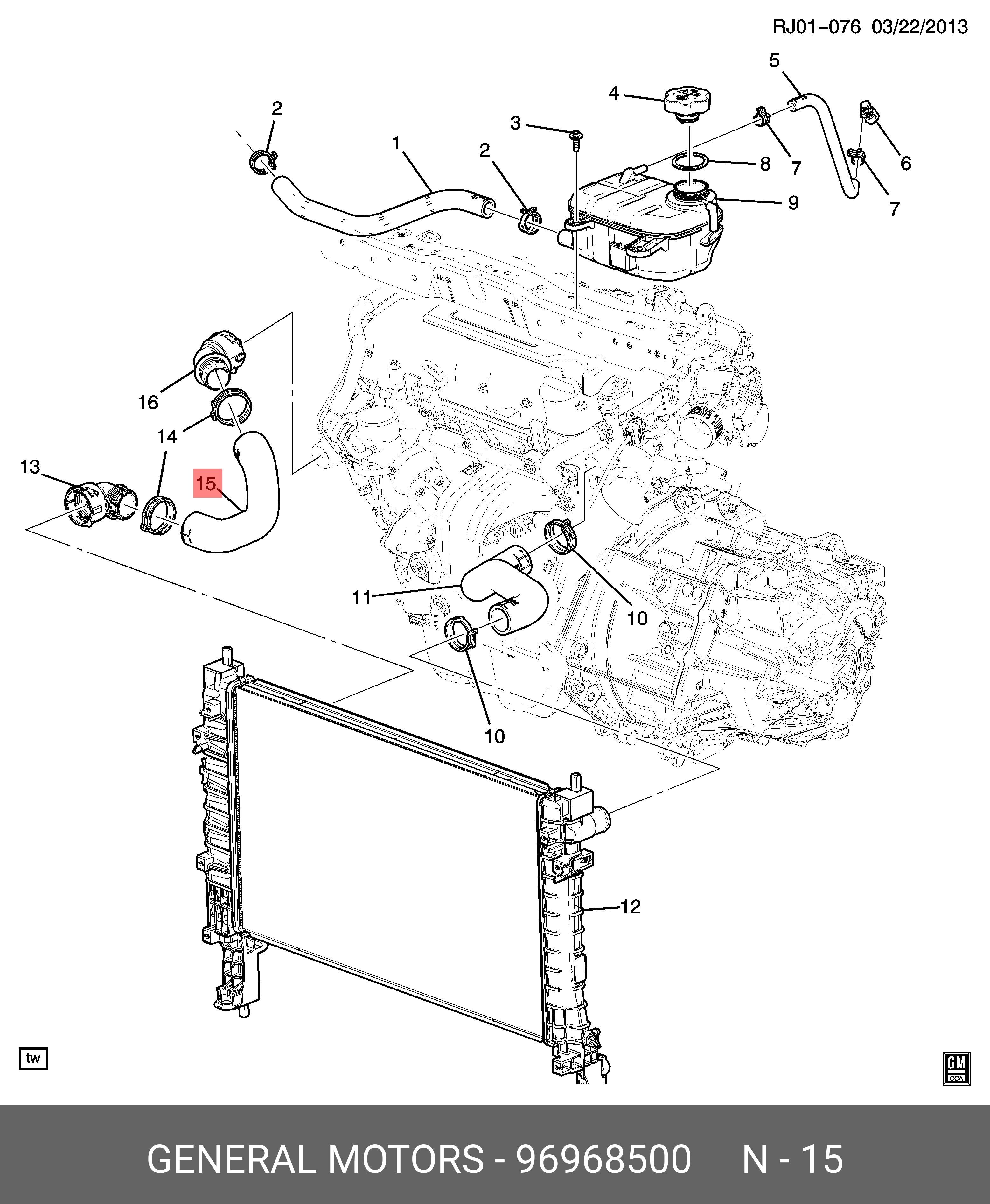 GM 96968500 96968500