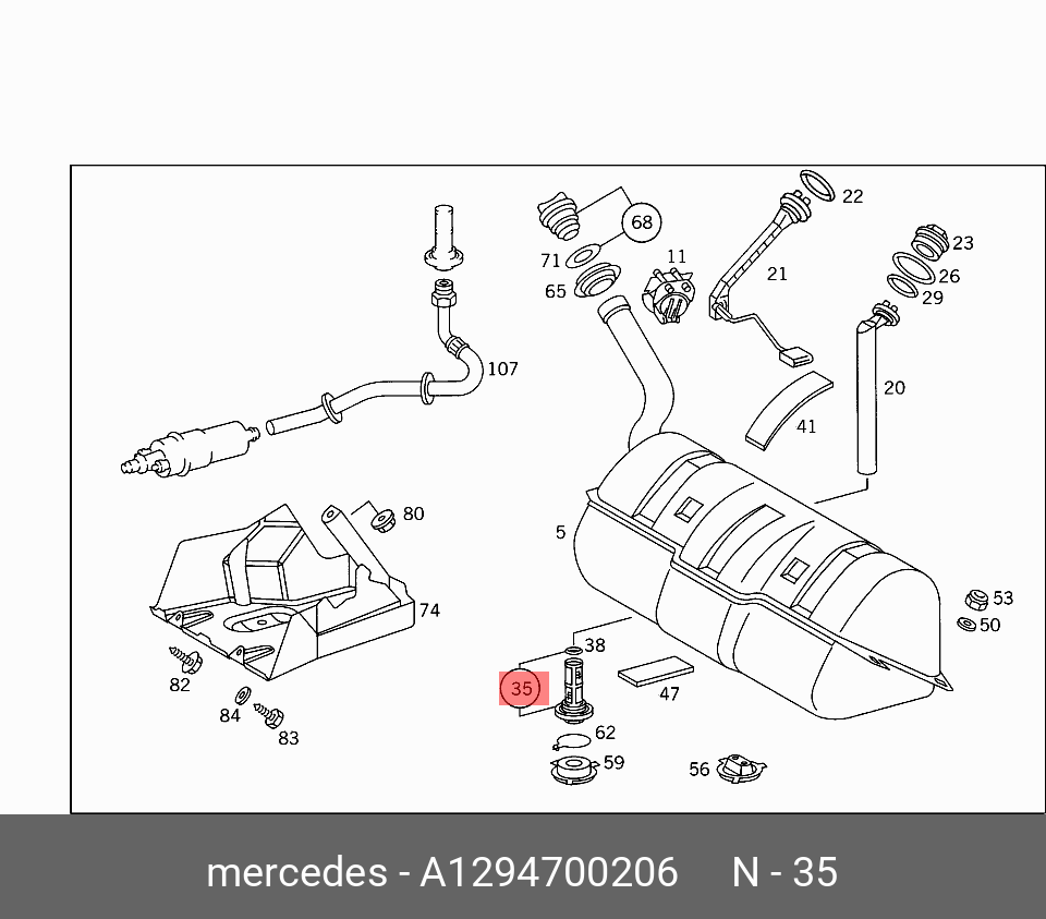 Daimler AG A1294700206 A1294700206