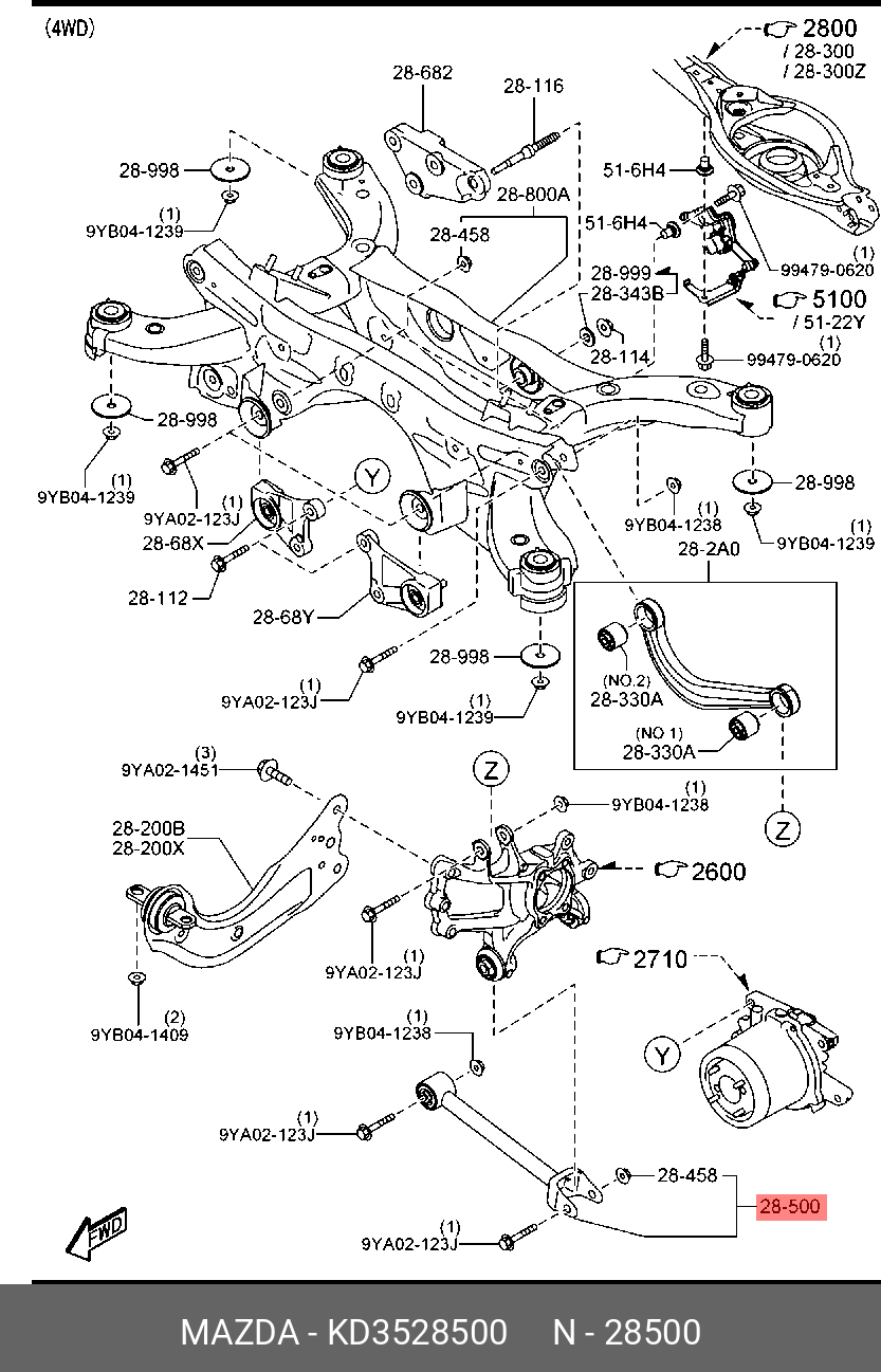 MAZDA KD35-28-500 KD35-28-500