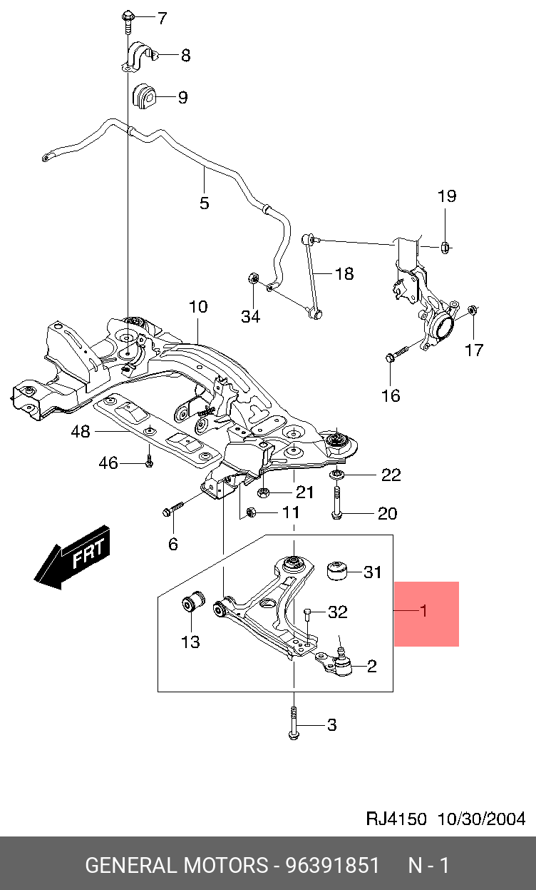 CHEVROLET 96391851 96391851,96415064