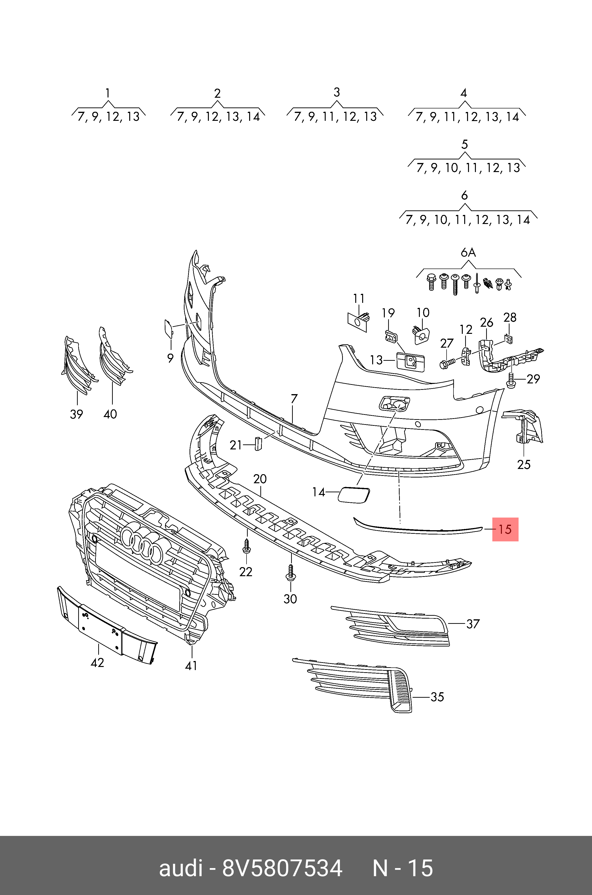 VAG 8V5807534 8V5807534