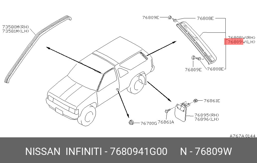 NISSAN 7680941G00 7680941G00