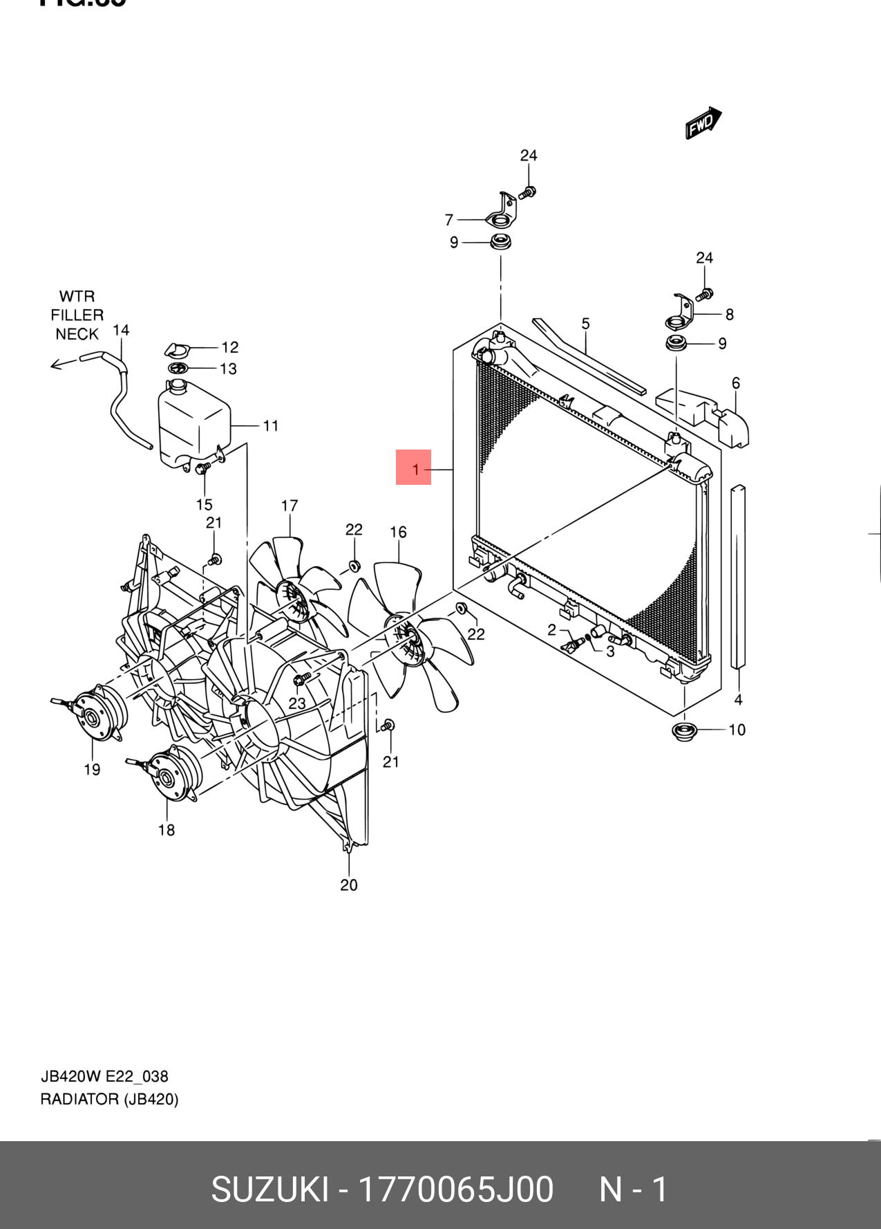 SUZUKI 1770065J00 1770065J00